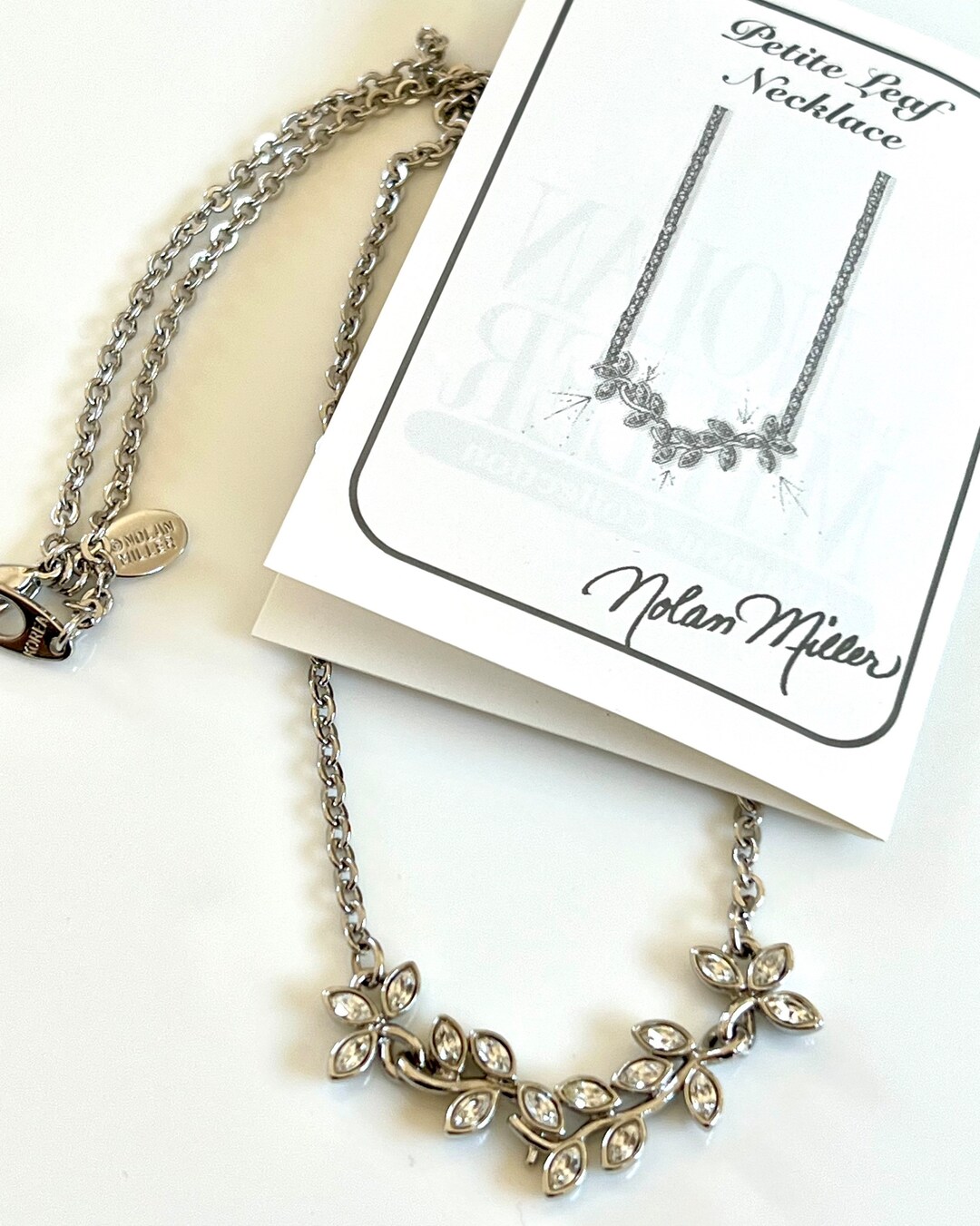 Crystal 20” Necklace by Nolan Miller in Silver-tone - Etsy