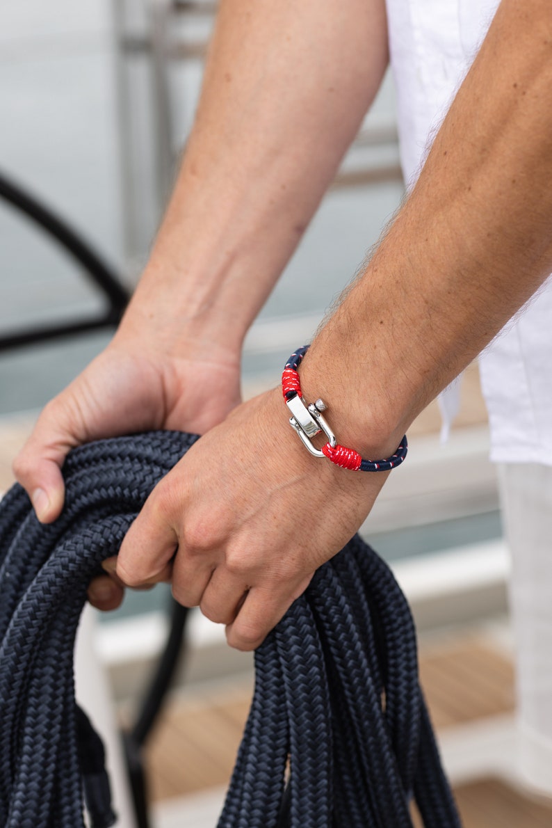 Nautical Rope Bracelet, Silver Clasp, Minimalist Surf Jewelry - Etsy
