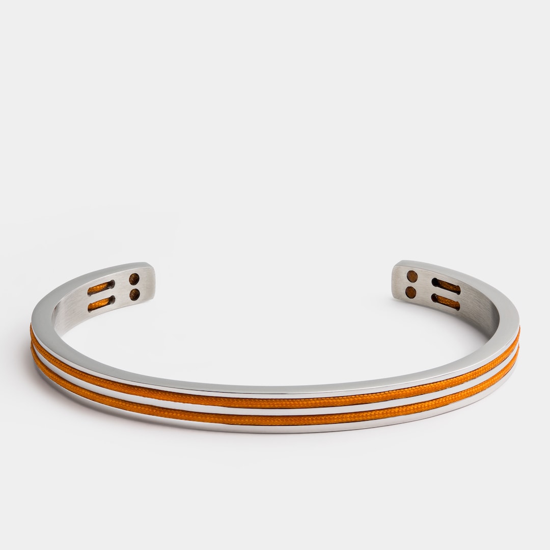 Nautical Cuff Bracelet, Mens Bracelet, Anniversary Gift Him, Silver ...