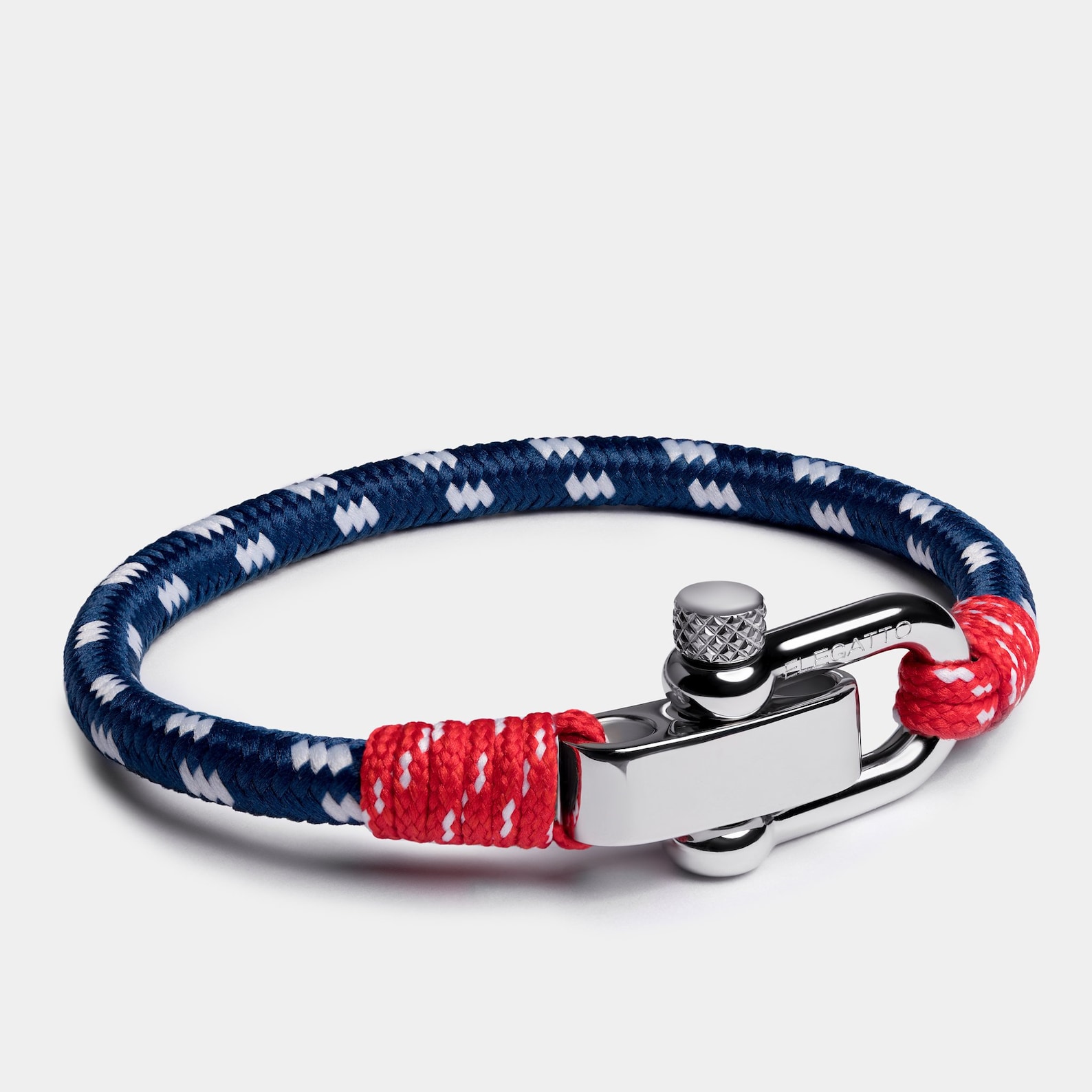 Woven Nylon Rope Bracelet, Silver Clasp, Nautical Gift - Etsy