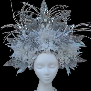 Snowflake Headdress, Winter Queen Crown, New Year Headdress, Корона ...