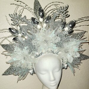 Snowflake Headdress, Winter Queen Crown, New Year Headdress, Корона ...