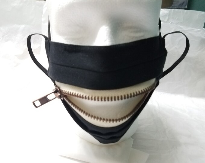 Big Smile Zipper Mask : Mask With Zipper, Big Zipits, Cyber Goth, Fun ...