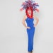USA Headdress Large, 4th of July Headdress, Patriotic Headdress, Red ...