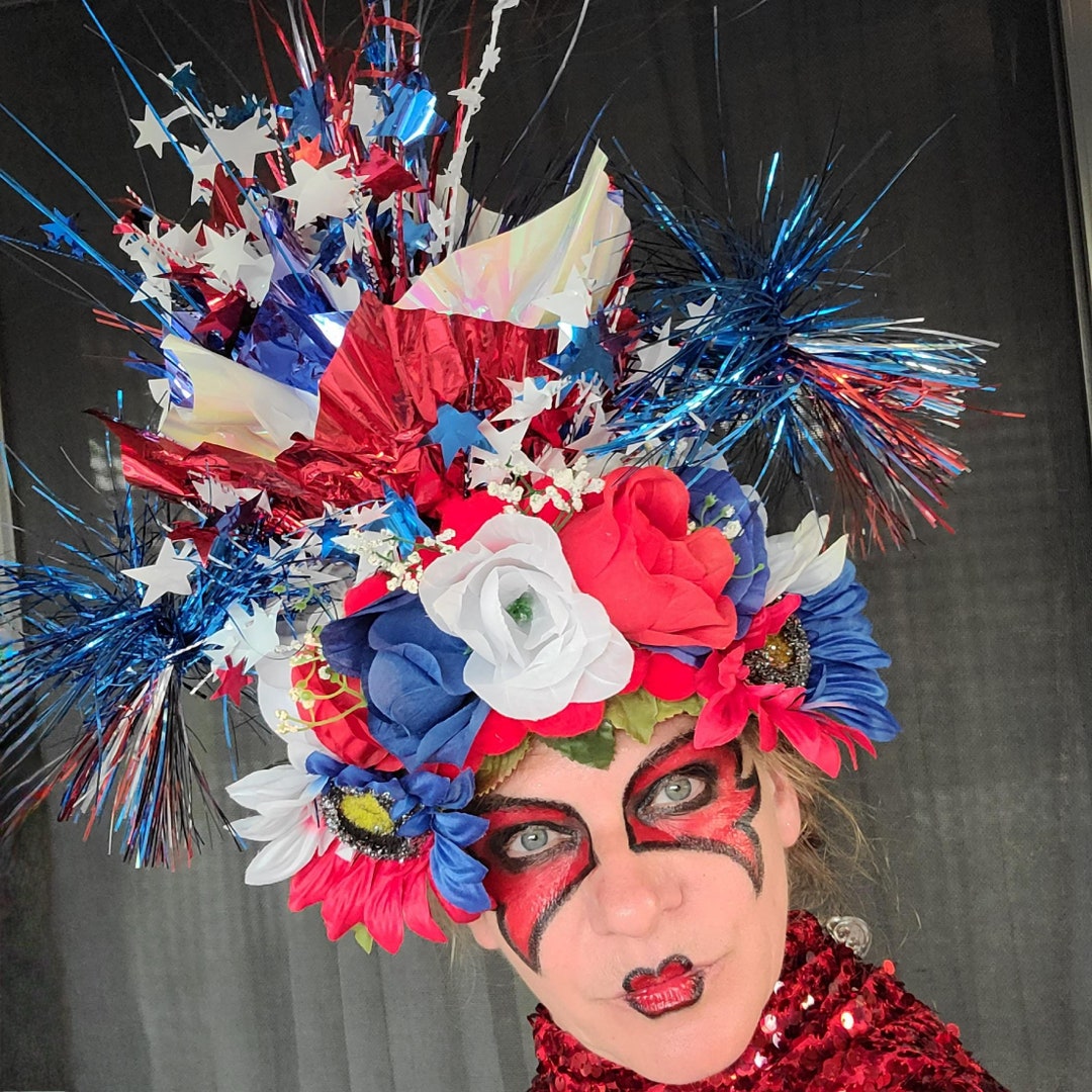 USA Crown, It's Time to Party" Collection, Red White & Blue Crown ...