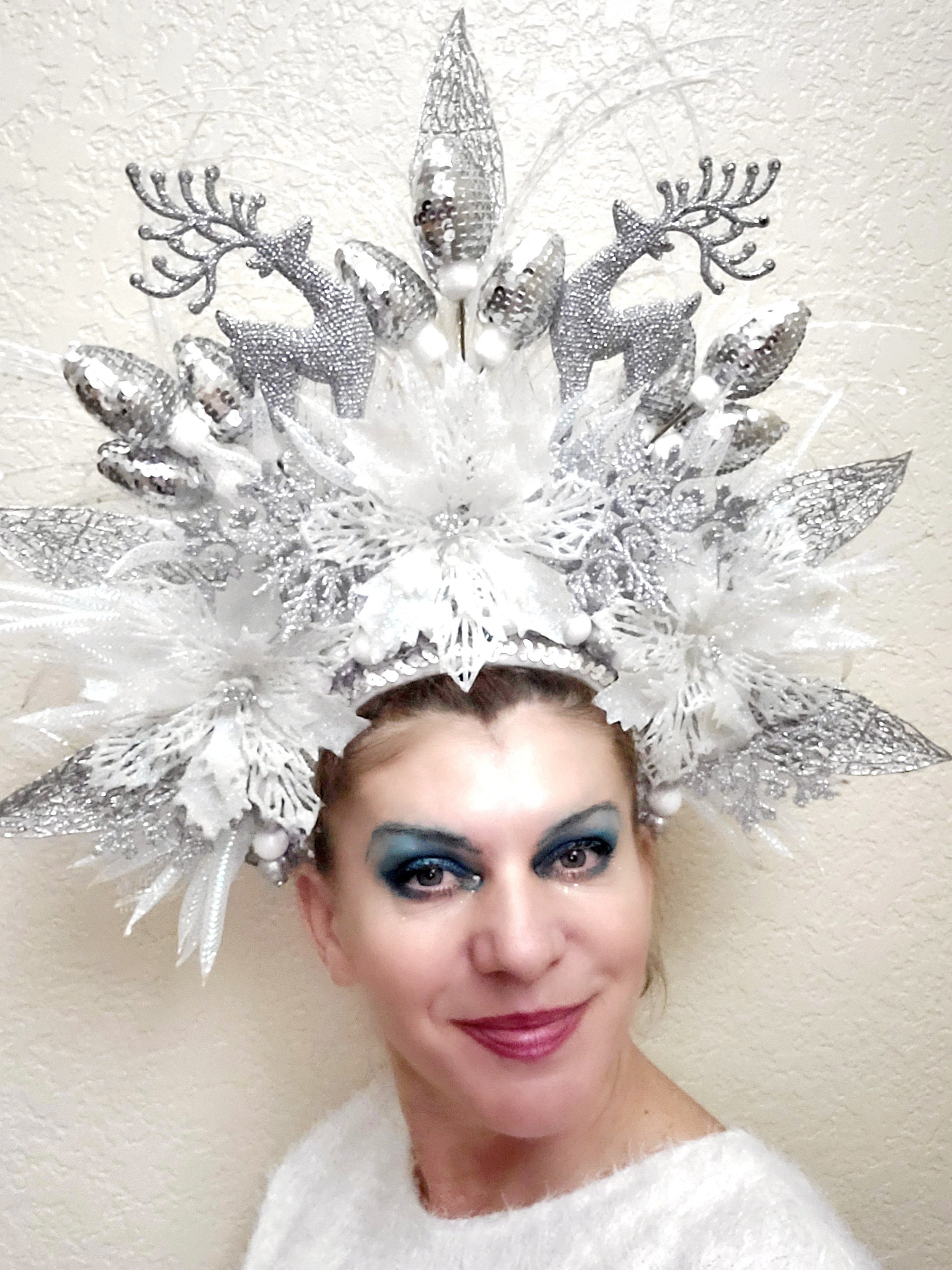 Snowflake Headdress, Winter Queen Crown, New Year Headdress, Корона ...