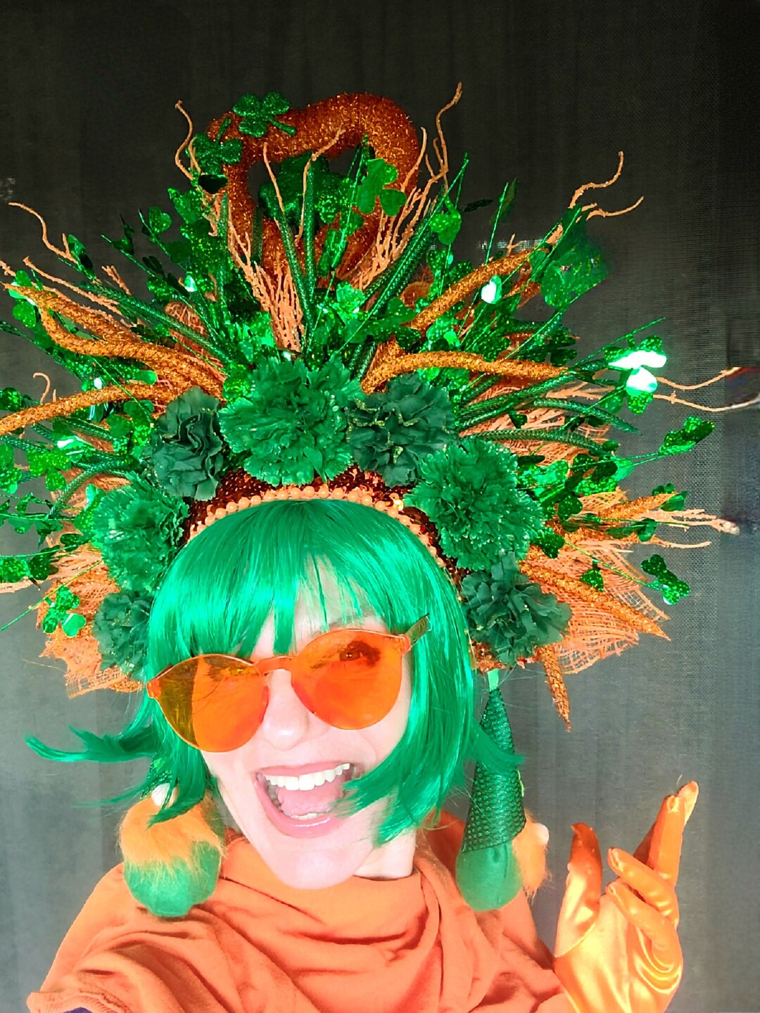 St.patrick Headdress, Irish Headpiece, Love for Irish Crown, Green ...
