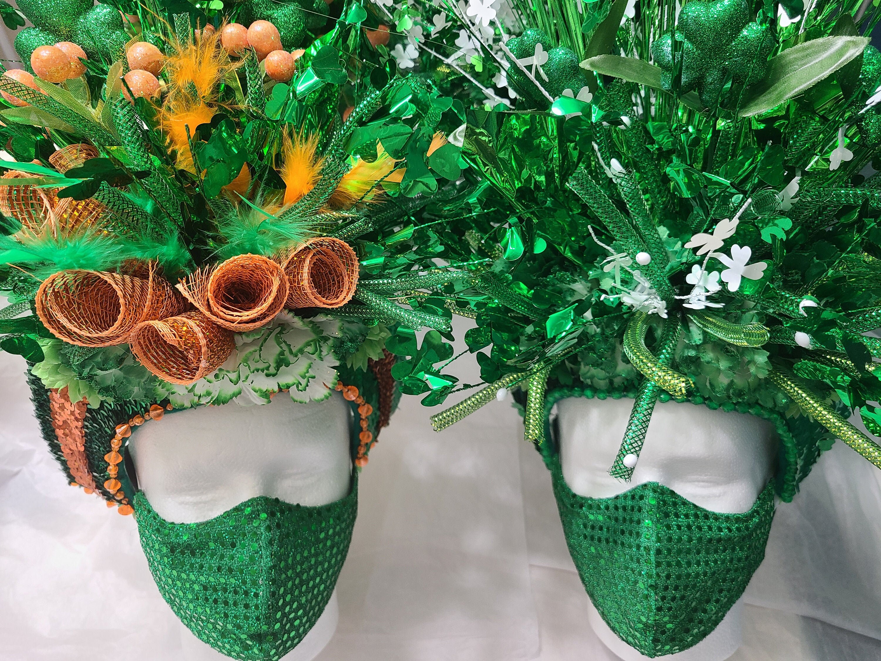 St Patrick's Crown, Shamrock Headdress, Green Clover Crown, Lucky Crown ...