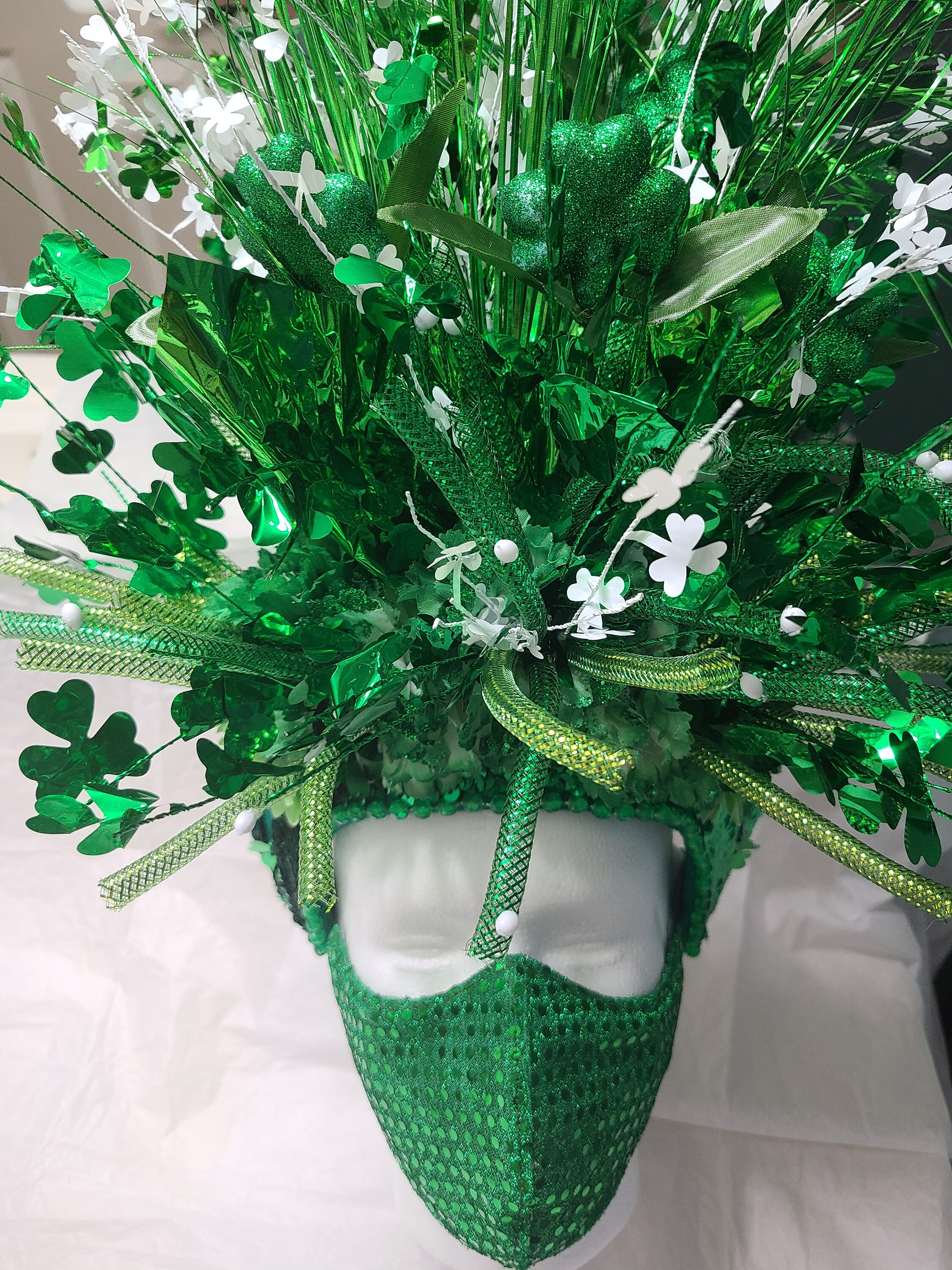 St Patrick's Crown, Shamrock Headdress, Green Clover Crown, Lucky Crown ...