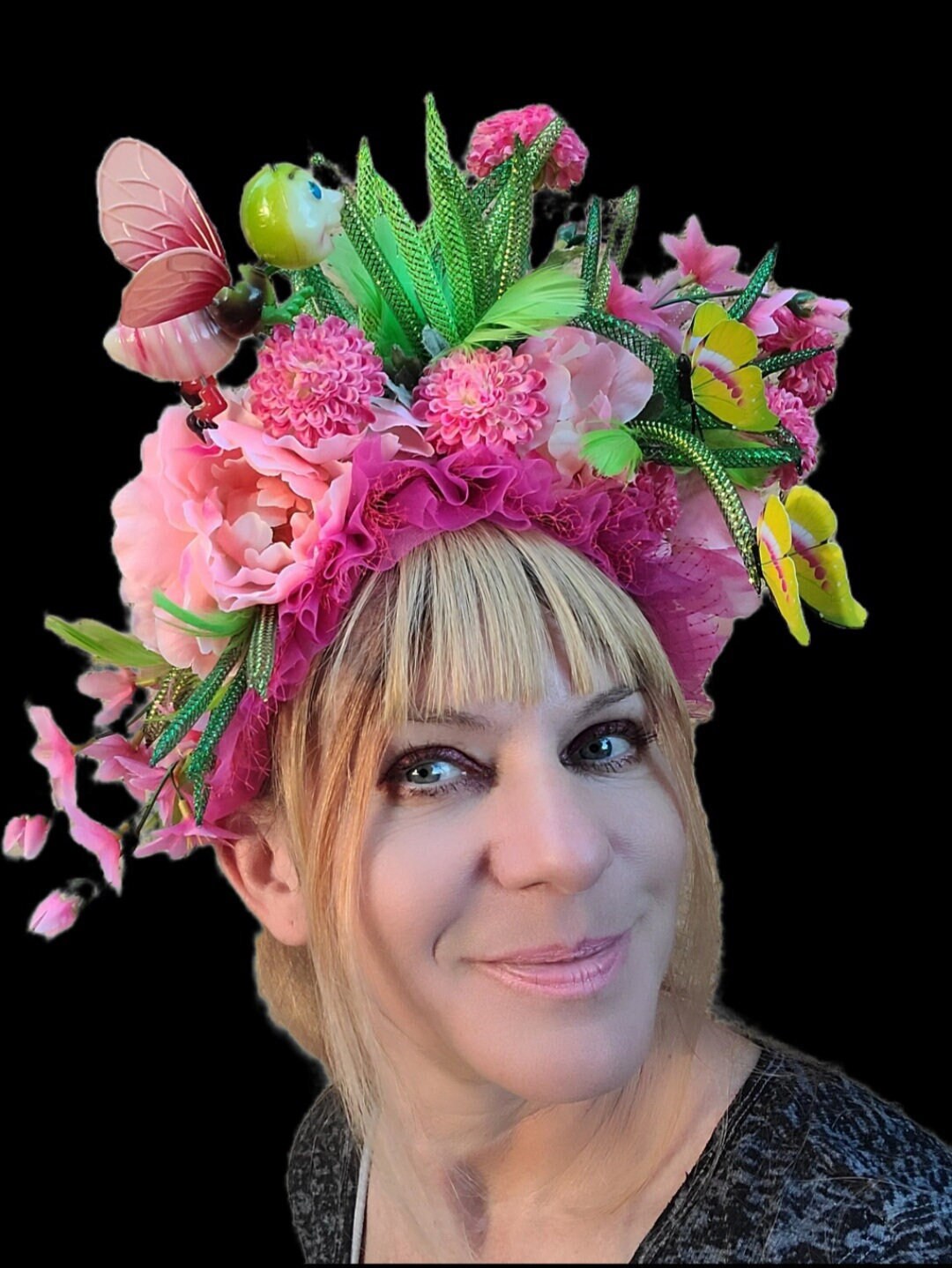 Bumblebee Headband, Floral Easter Fascinator, Derby Headdress - Etsy