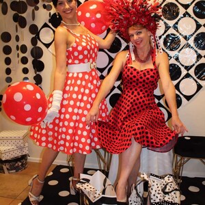 Polka Dot Headdress, Lady Bug Crown, Retro Crown, 50s Headdress, Fun ...