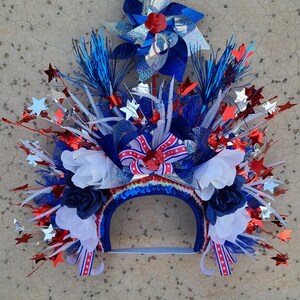 USA Crown, 4th of July Headdress, Independence Crown, Patriot Headband ...