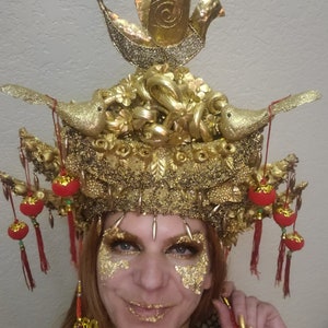 Asian Fantasy Crown, Asian Queen Crown, Asian Headdress, Multicultural ...