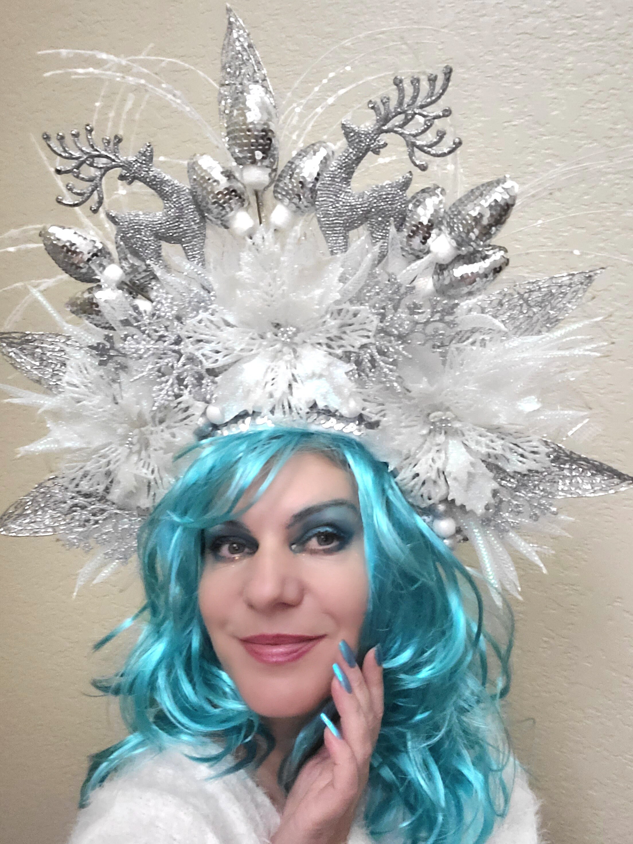 Snowflake Headdress, Winter Queen Crown, New Year Headdress, Корона ...