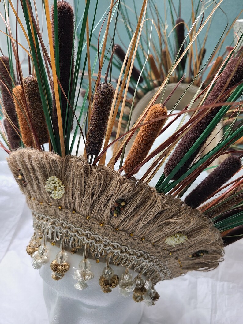 Harvest Headdress Autumn Crown Swamp Queen Scarecrow - Etsy