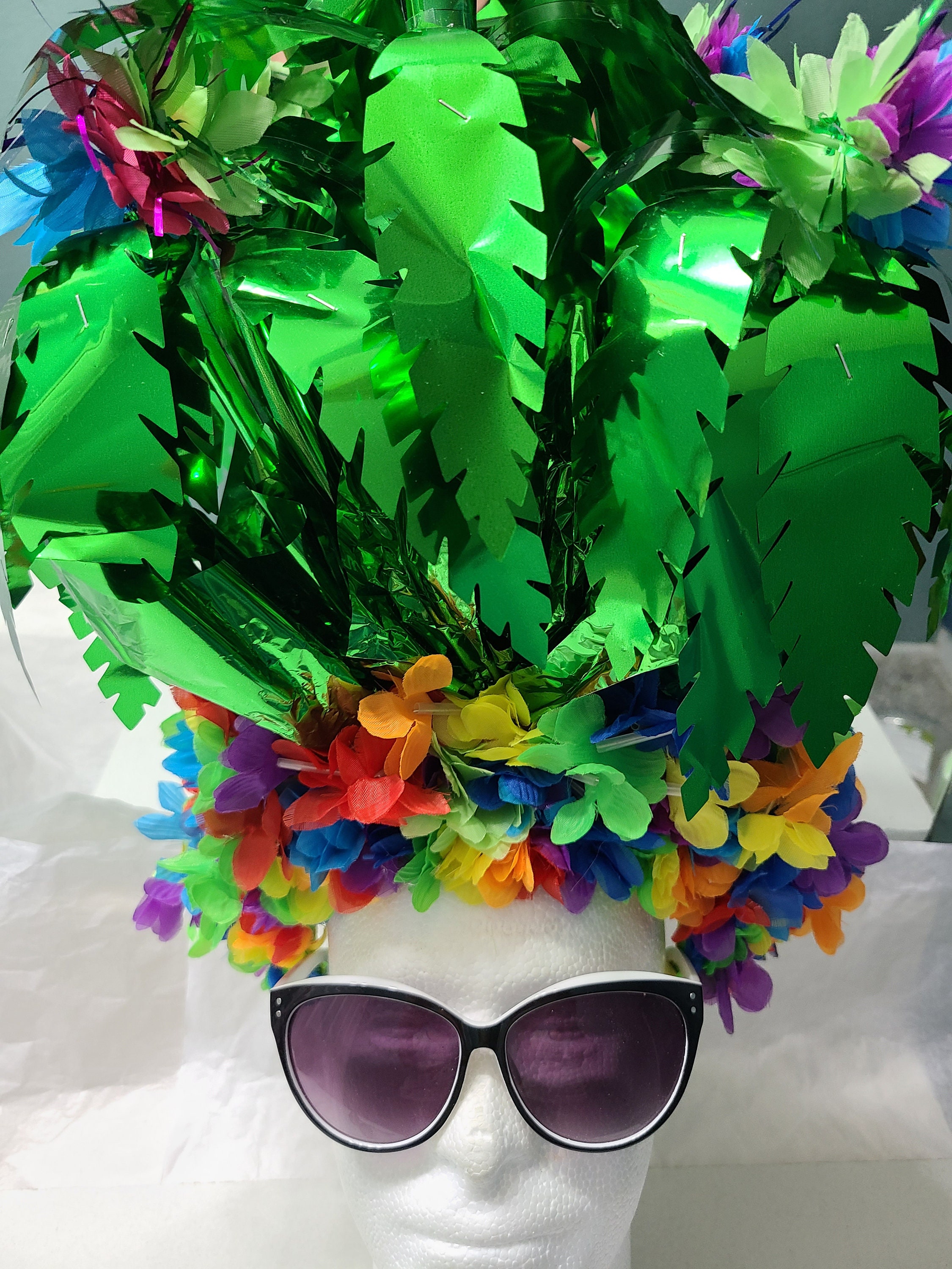 Luau headdress Aloha crown Hawaiian party host headdress | Etsy