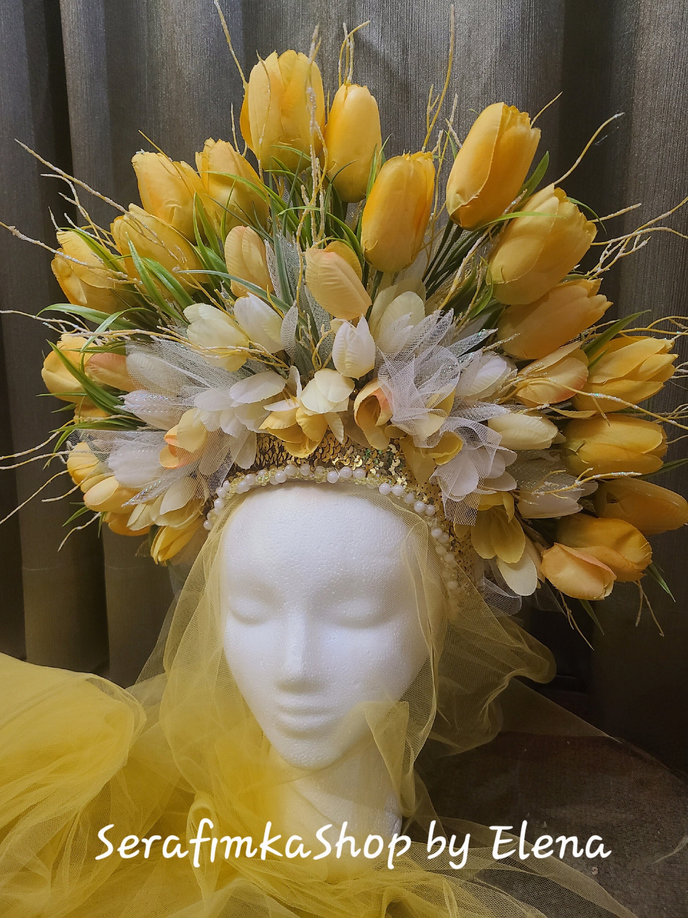 Spring Headdress Mothers Day Crown International Womens Day - Etsy