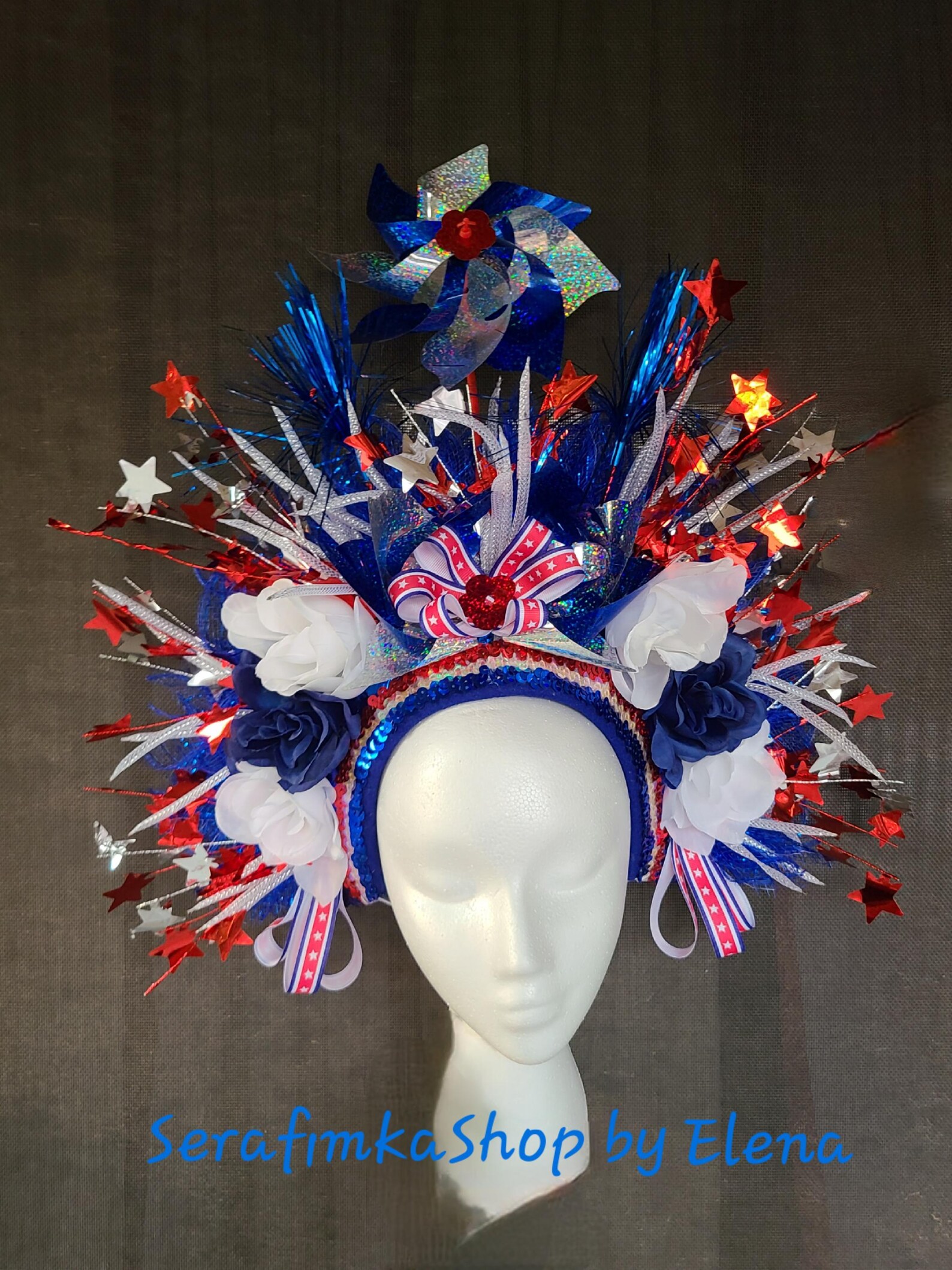 USA Crown, 4th of July Headdress, Independence Crown, Patriot Headband ...