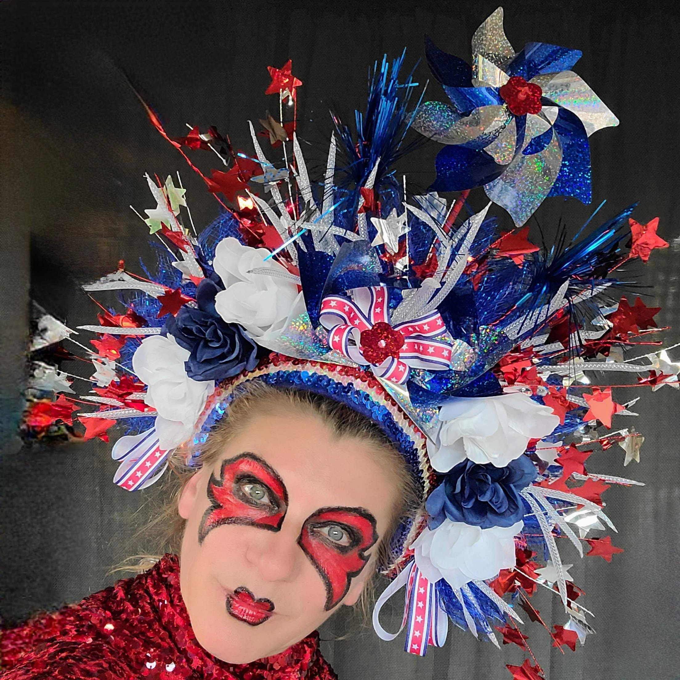 USA Crown, 4th of July Headdress, Independence Day Crown, Celebration ...