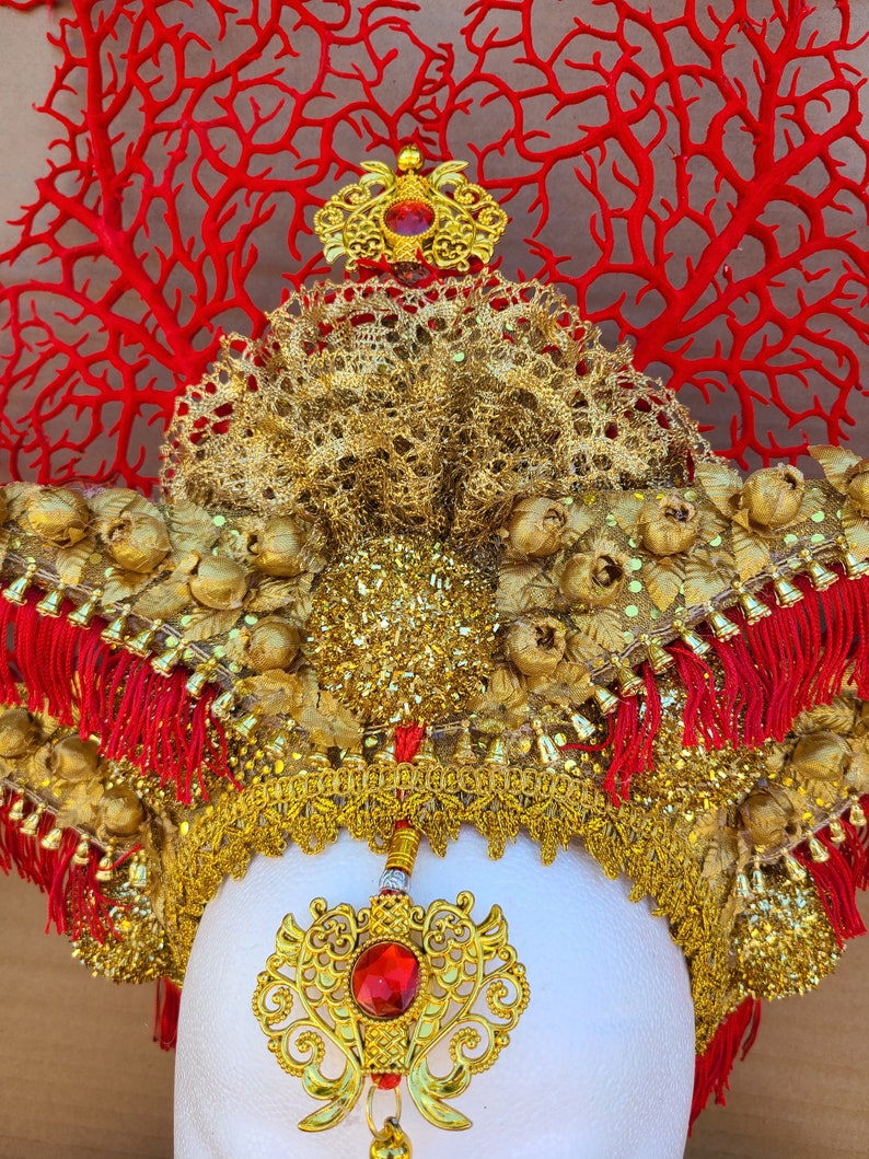 Asian Style Headdress, Asian Crown, Chineese New Year Crown ...