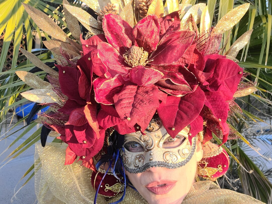 Ugly Christmas Hat, Christmas Headdress, Mardi Gras Crown, Masquerade ...