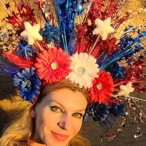 USA Headdress, 4th of July Crown, Patriotic Crown, Memorial Day ...