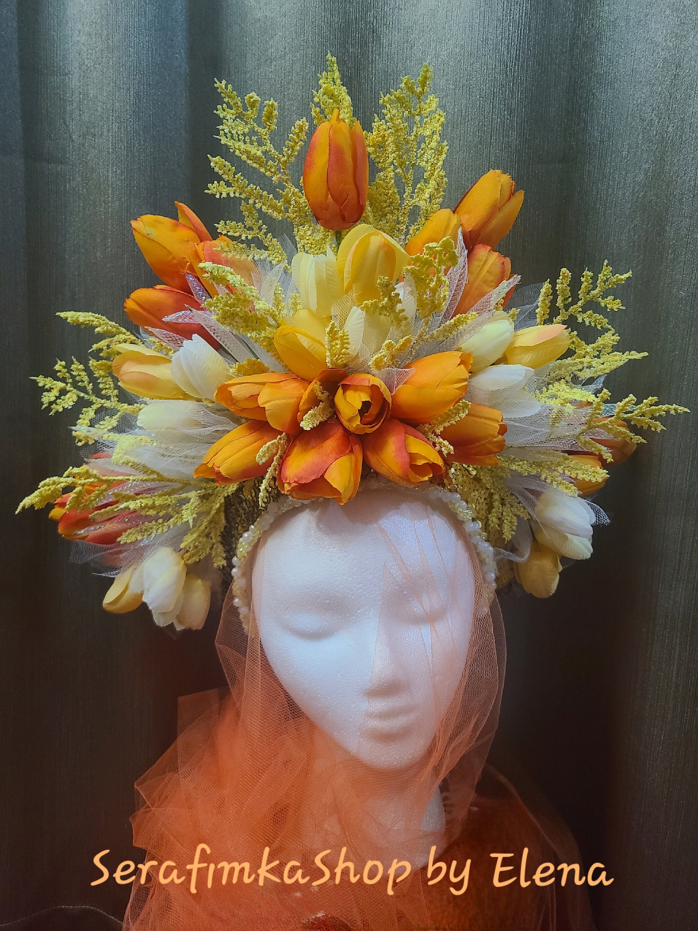 Spring Headdress Mothers Day Crown International Womens Day - Etsy