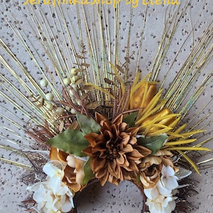 Mother Nature Crown. Fall Headdress, Autumn Crown, Harvest Headdress ...
