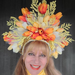 Spring Headdress, Mothers Day Crown, International Womens Day Headdress ...