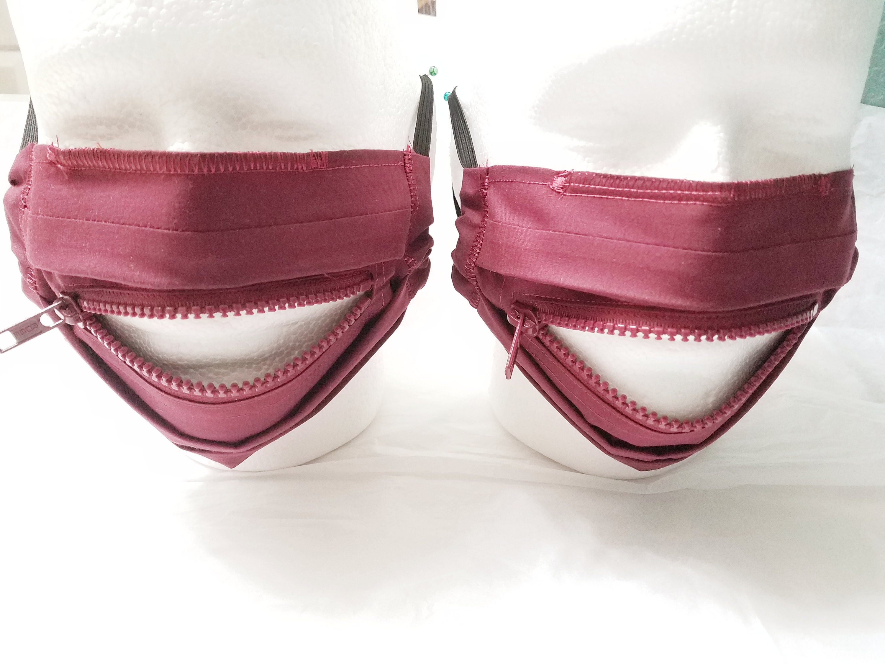 Zipper Face Mask, Fun Zipits, Cotton, Adult, Washable Reusable, Double ...