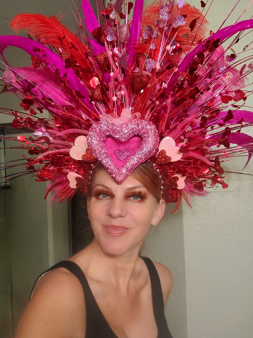 Queen of Heart Headdress, Mothers Day Crown, Mardi Gras Headdress ...