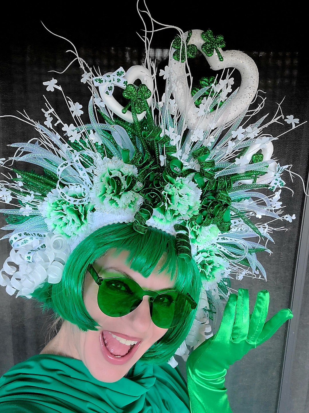 St Patrick Headdress, St. Patrick's Wedding Headdress, Love for Irish ...