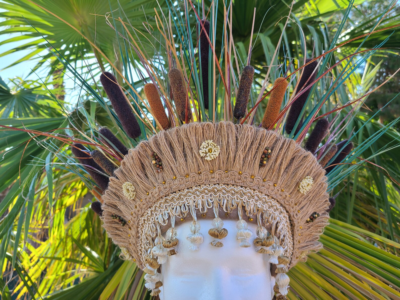 Harvest Headdress Autumn Crown Swamp Queen Scarecrow - Etsy