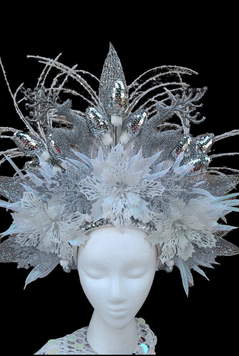 Snowflake Headdress, Winter Queen Crown, New Year Headdress, Корона ...