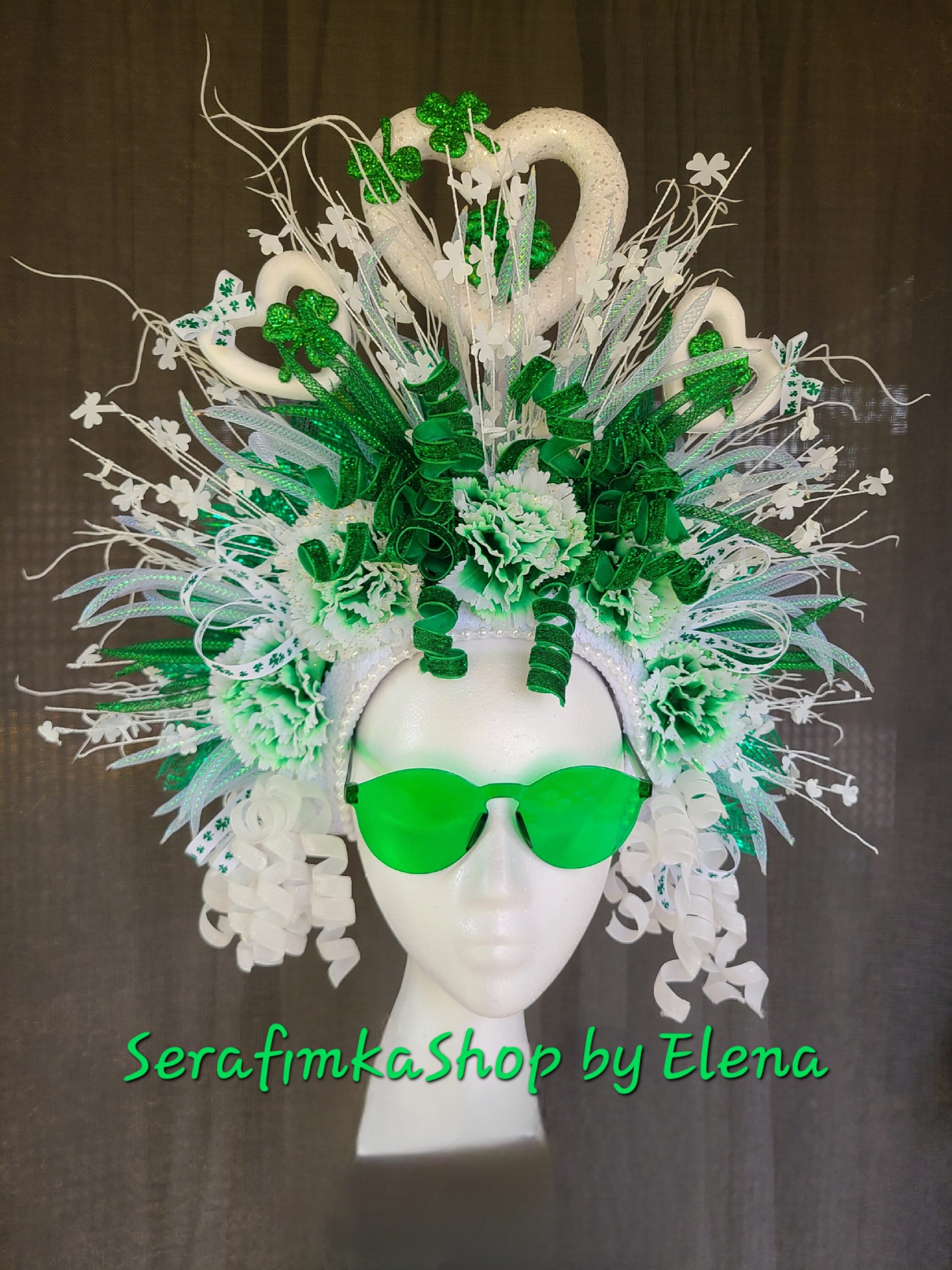 St Patrick Headdress, St. Patrick's Wedding Headdress, Love for Irish ...