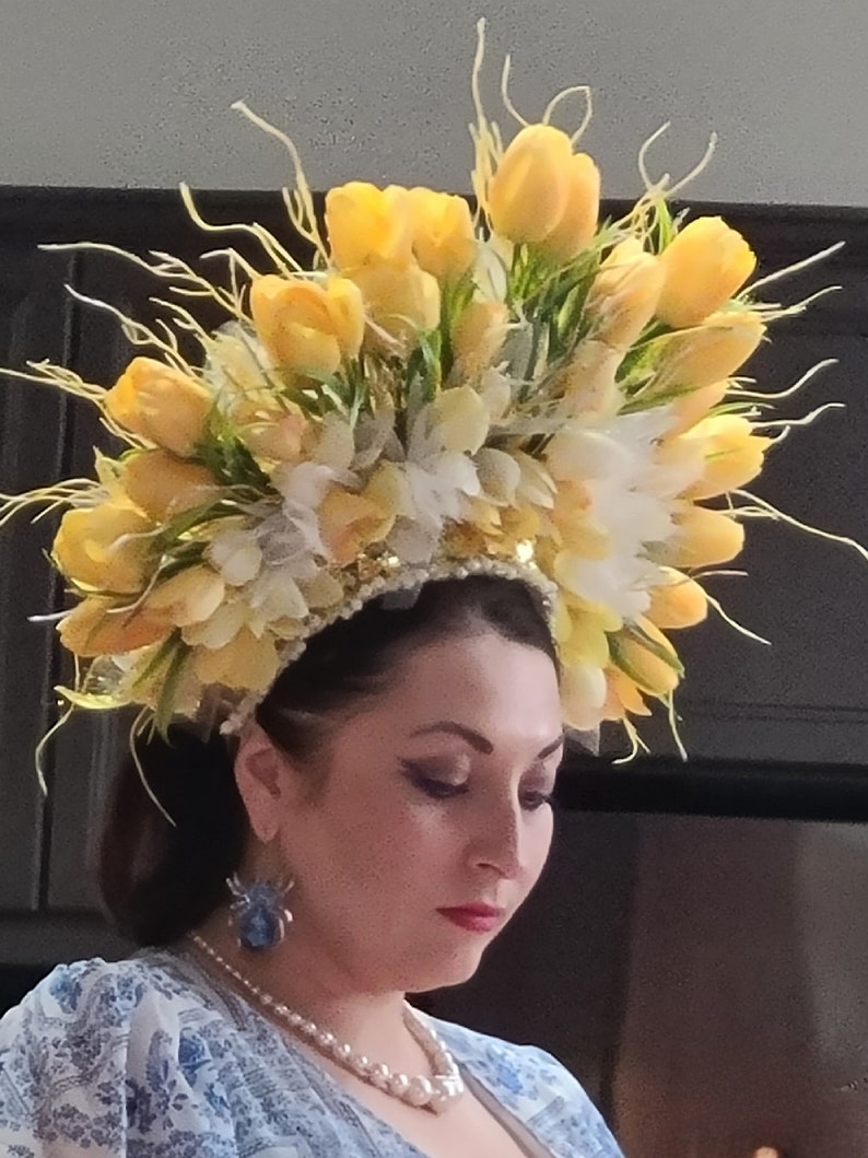 Spring Headdress Mothers Day Crown International Womens Day - Etsy