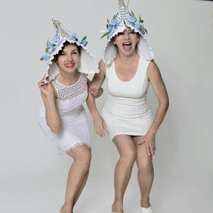 Dutch Hat, Delft Blue Flowers Headdress, Blue Tulips Hat, Holland ...