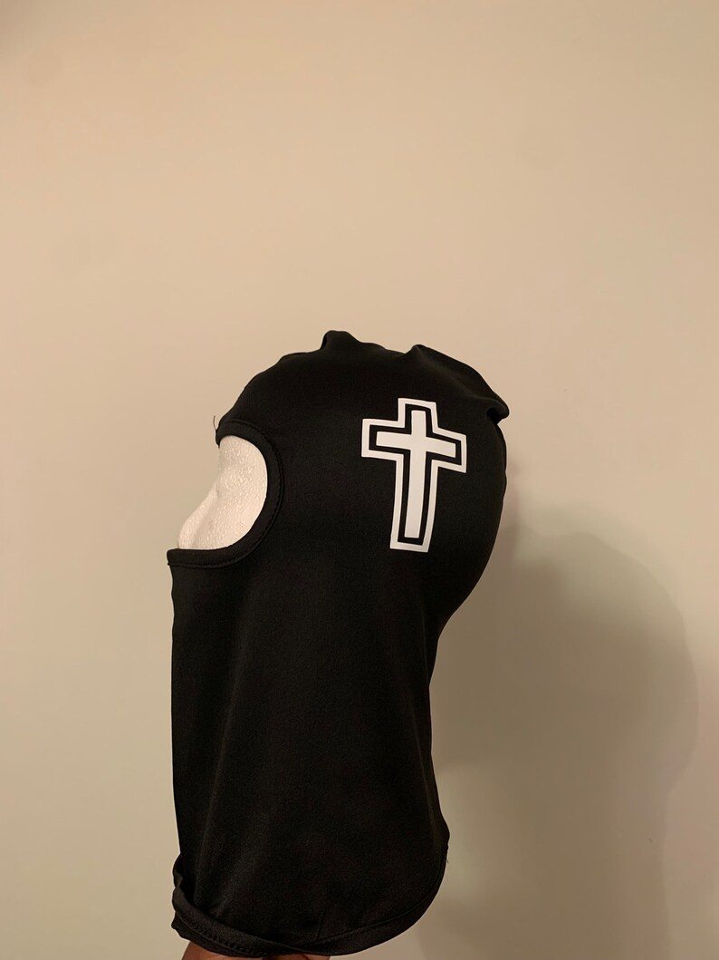Jesus Cross Custom Ski Mask Black Balaclava Personalized Ski - Etsy