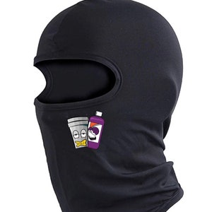 Custom Purple Double Cup Drank Ski Mask Black Balaclava, Premium ...