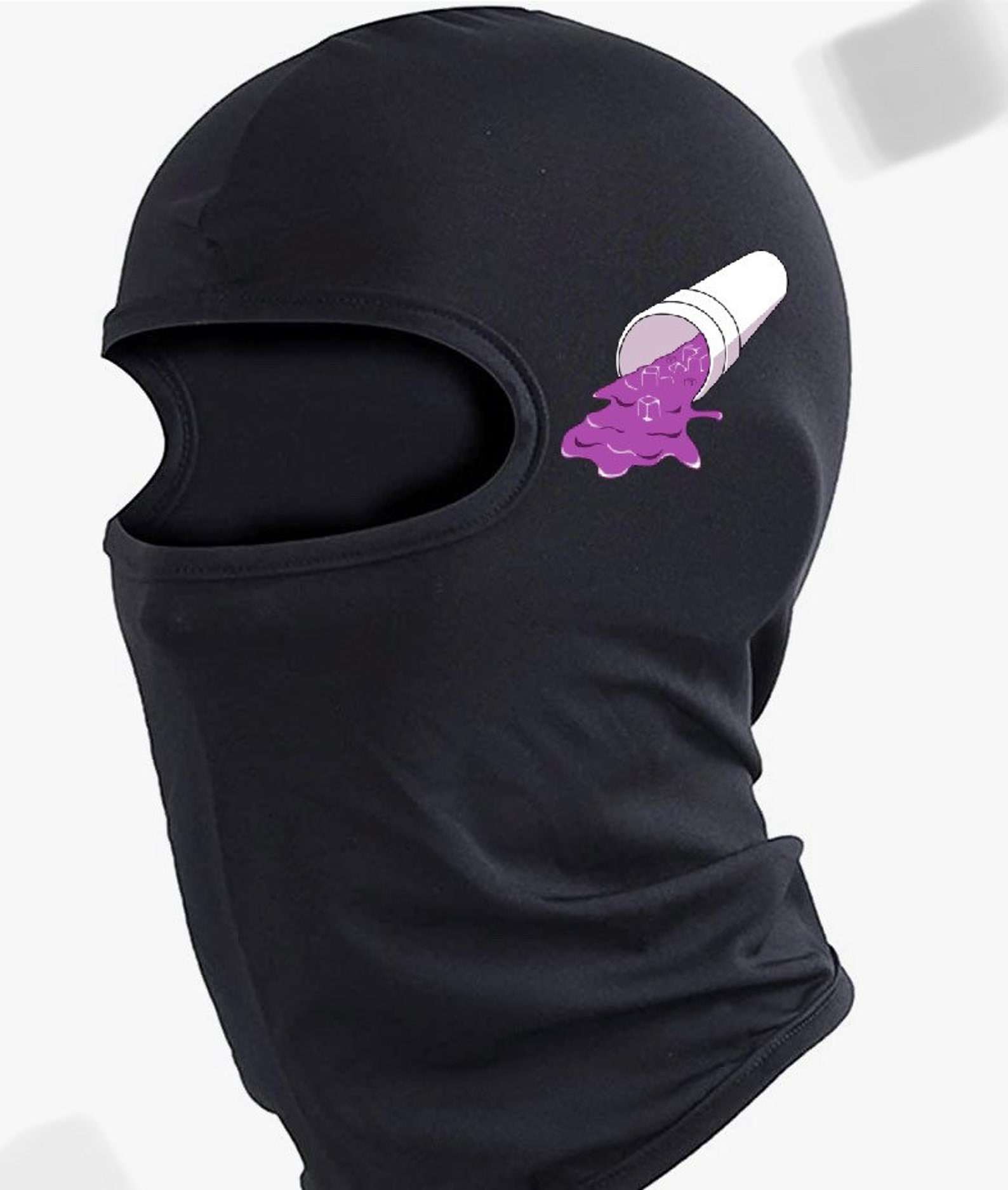 Custom Purple Double Cup Drank Ski Mask Black Balaclava One - Etsy