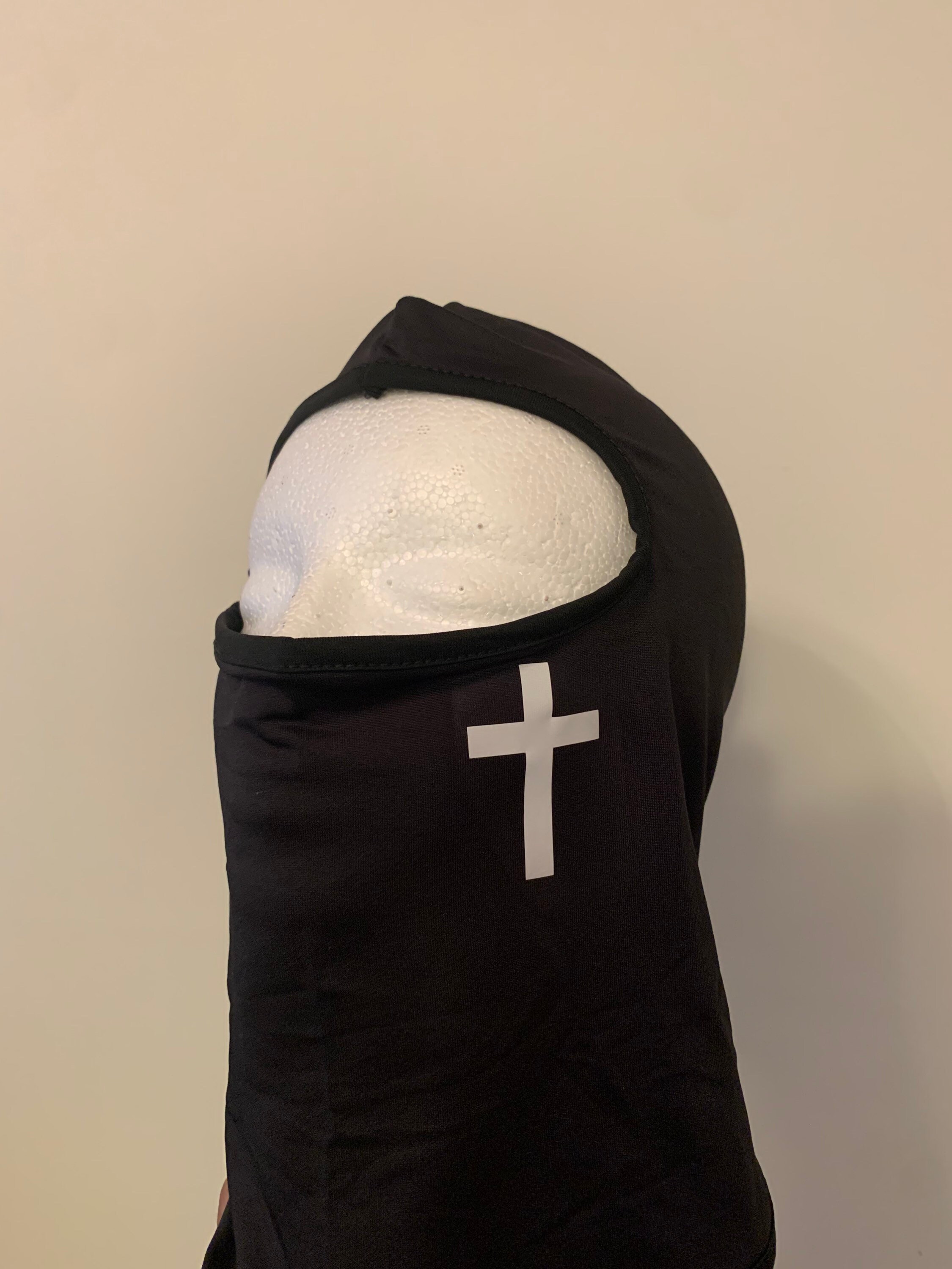 Jesus Cross Custom Ski Mask Black Balaclava Personalized Ski - Etsy
