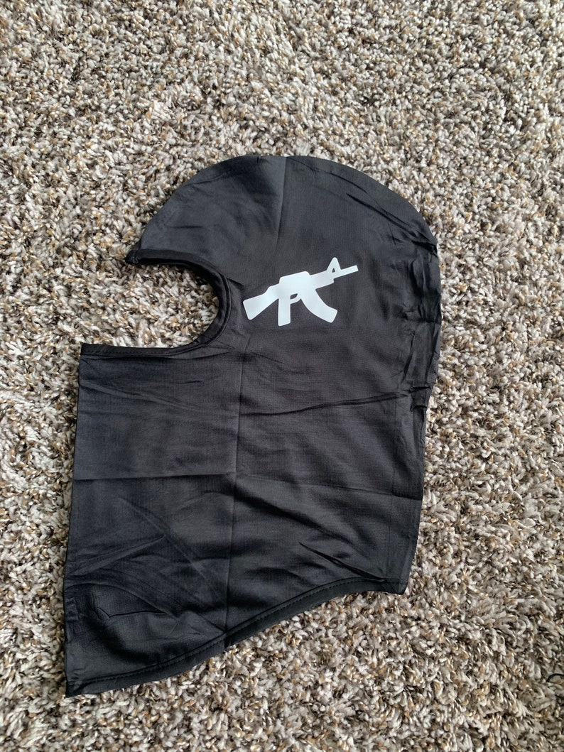 Custom Shiesty Ski Mask, Black Premium Lightweight Balaclava Mask, Face ...