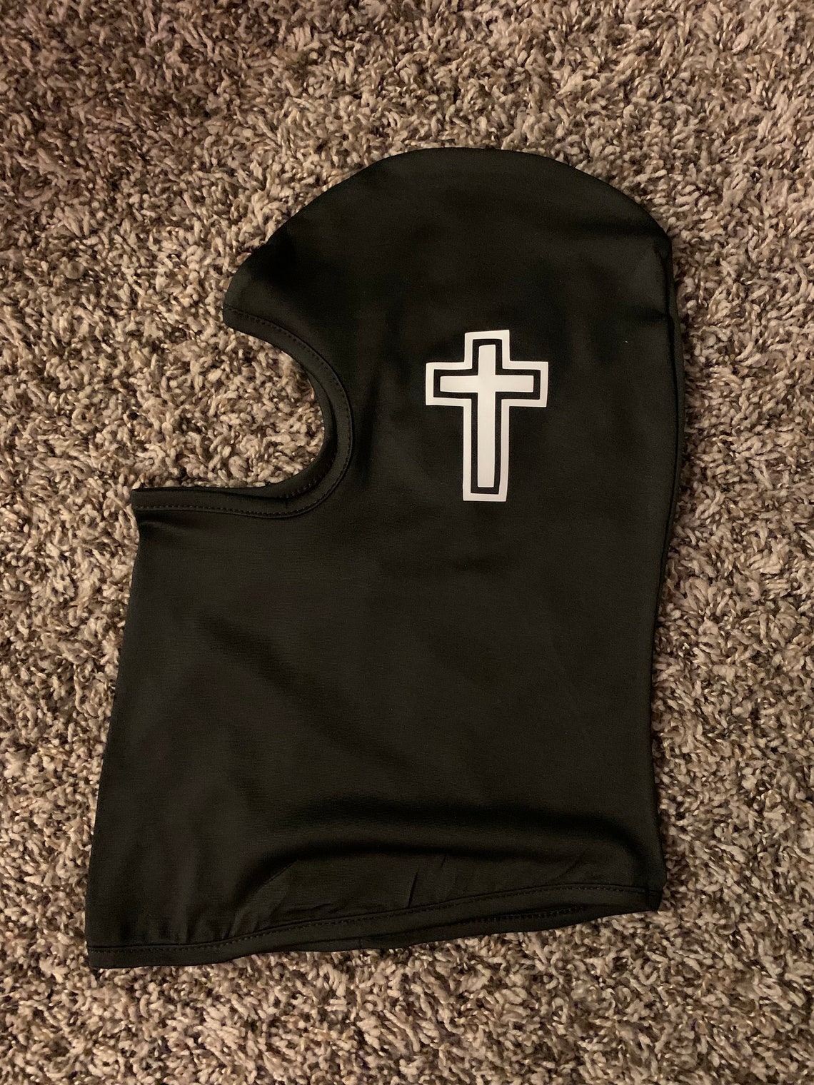 Jesus Cross Custom Ski Mask Black Balaclava Personalized Ski - Etsy