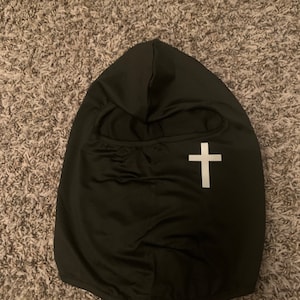 Jesus Cross Custom Ski Mask Black Balaclava Personalized Ski - Etsy