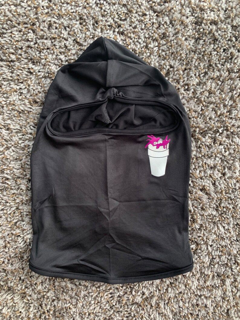 Custom Purple Double Cup Drank Ski Mask Black Balaclava One - Etsy