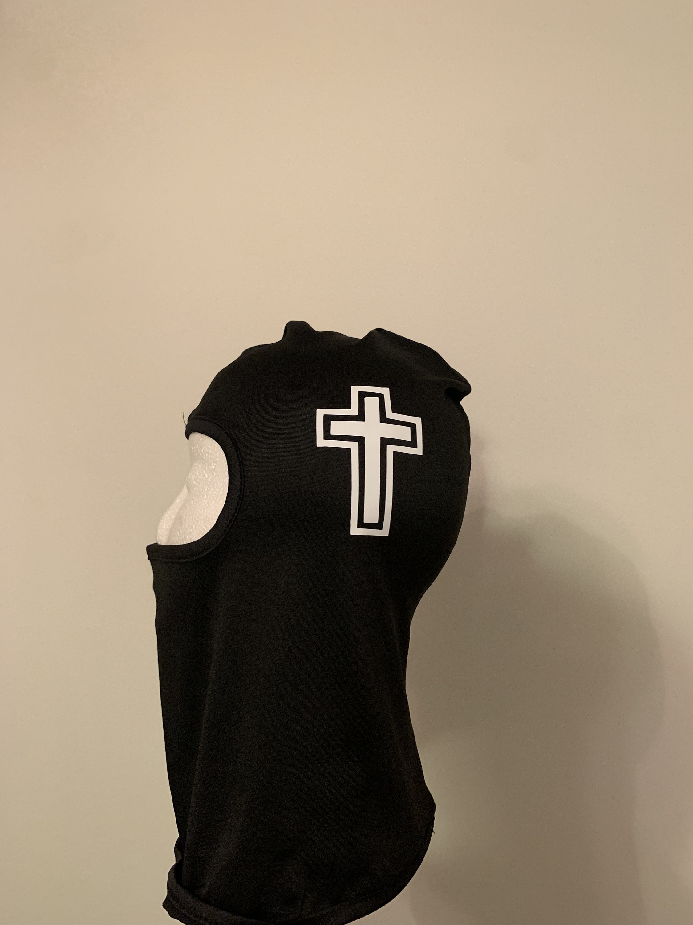Jesus Cross Custom Ski Mask Black Balaclava Personalized Ski - Etsy