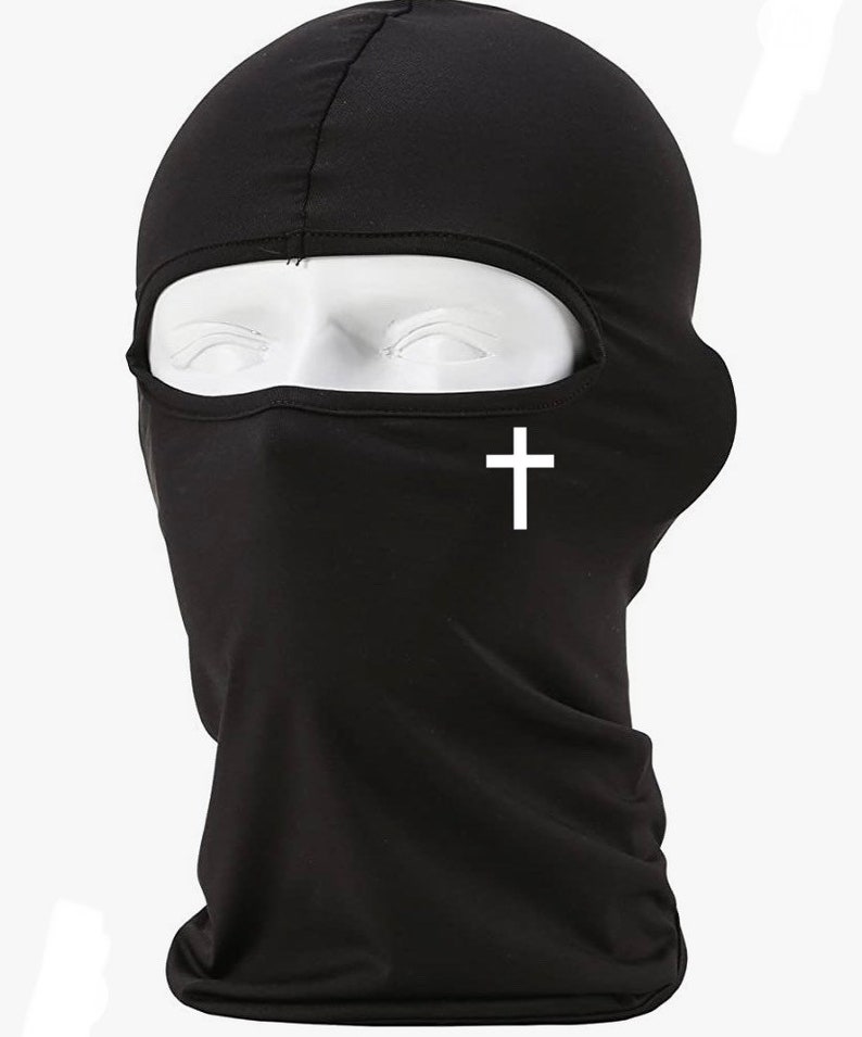 Custom Jesus Cross Ski Mask Black Balaclava Personalized Ski Mask ...