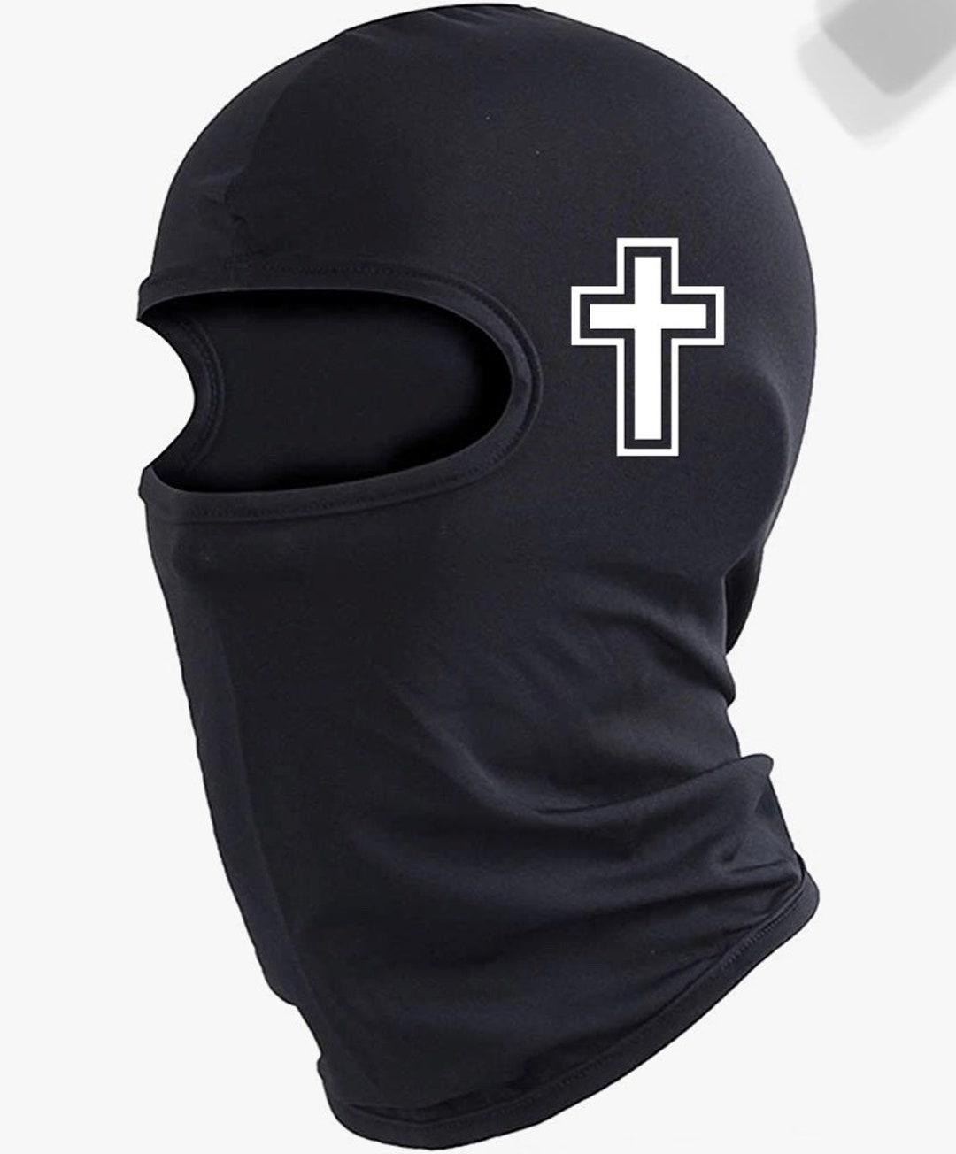 Jesus Cross Custom Ski Mask Black Balaclava Personalized Ski - Etsy