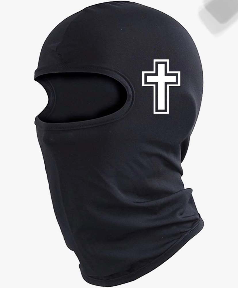 Jesus Cross Custom Ski Mask Black Balaclava Personalized Ski - Etsy