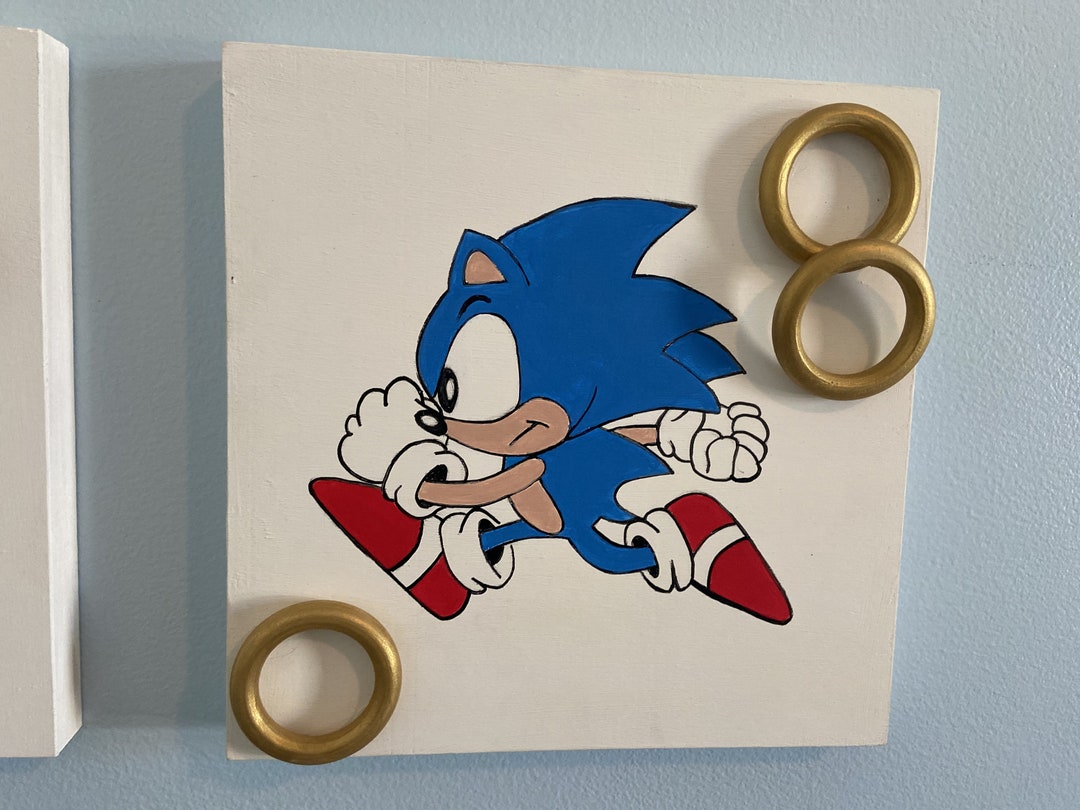 Sonic the Hedgehog, Room Decor, Home Decor, Gift Idea, Wall Decor ...